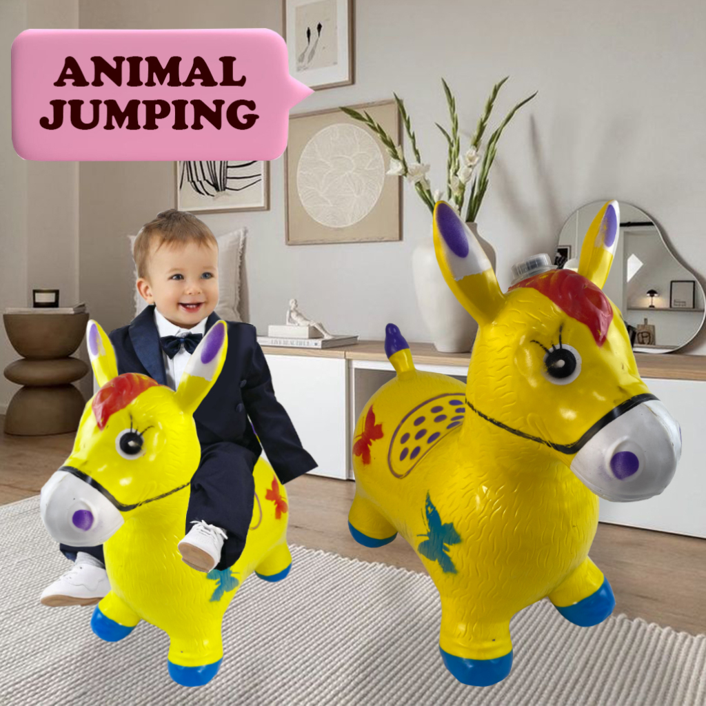 Jual Mainan Anak Kuda Kudaan Karet Animal Jumping / Mainan Anak Jumping ...