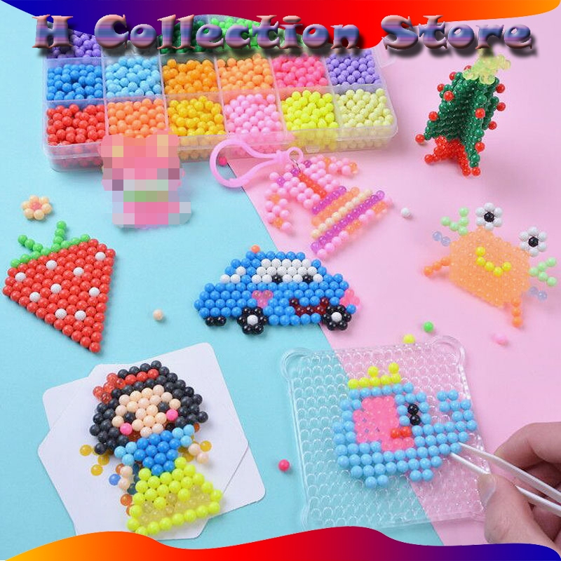 Jual 2400-4800PCS 24 Warna Mainan Manik Air Mainan Edukasi Anak ...