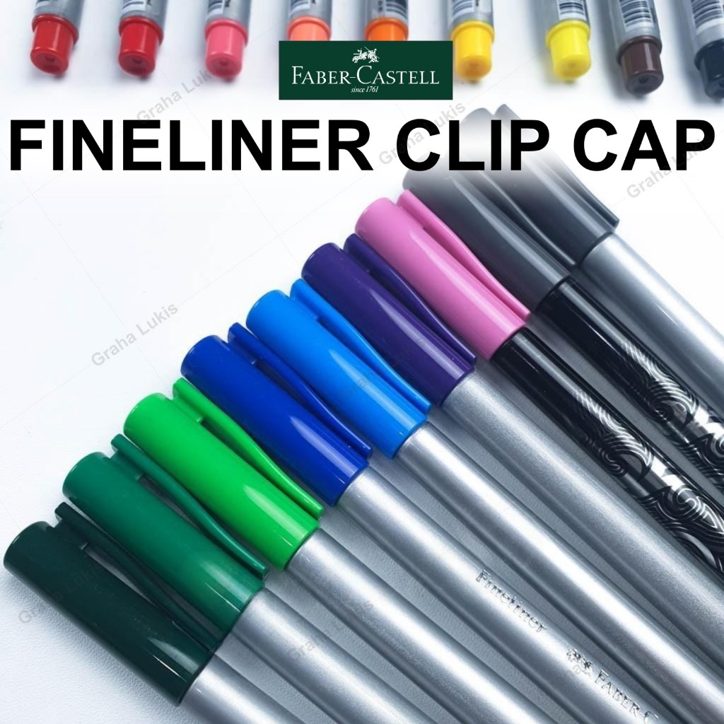 Jual Faber Castell Fineliner Clip - Drawing Pen | Shopee Indonesia