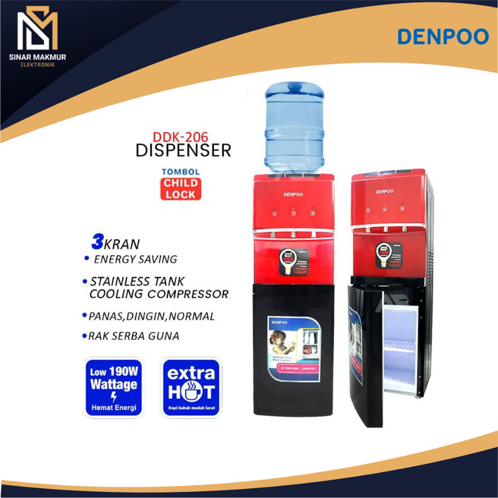 Jual DISPENSER GALON ATAS LOW WATT TANGKI STANLIS STELL DDK 206/602 ...