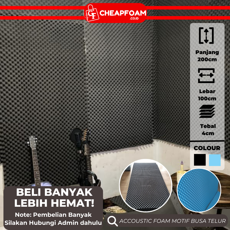 Jual Busa Peredam Suara Ruangan Motif Busa Telur Peredam dinding Egg ...