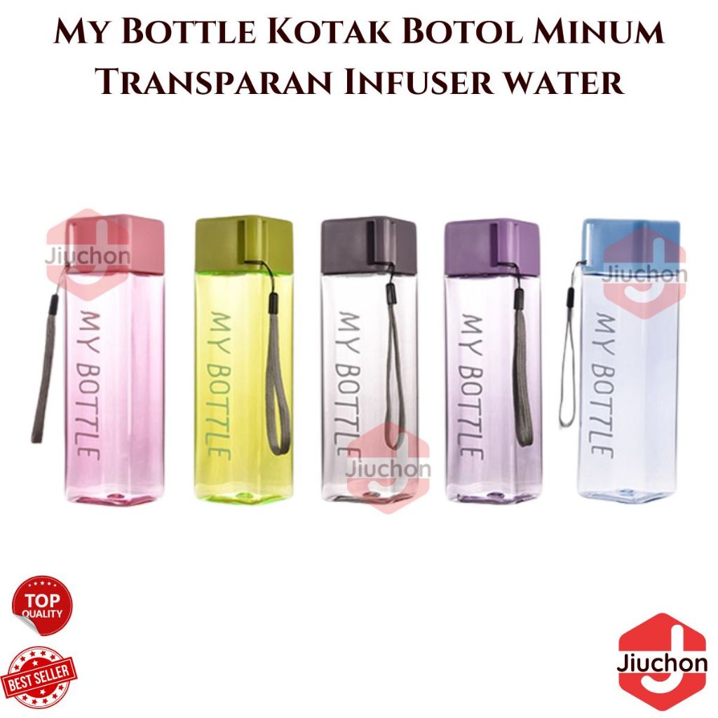 Jual JIUCHON My Bottle Kotak Botol Minum Model Baru Persegi my bottle ...