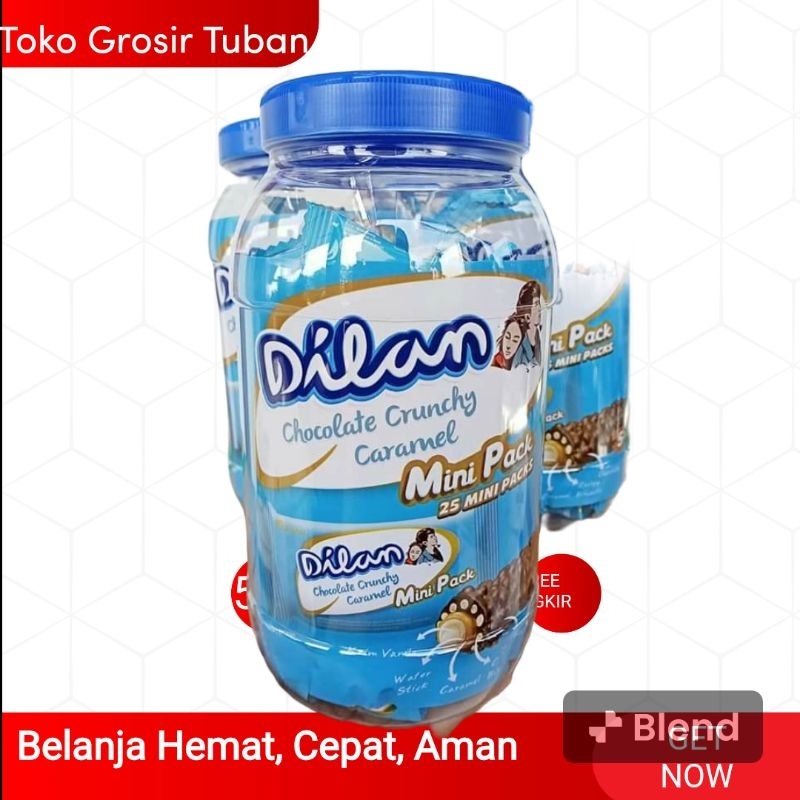 Jual DILAN CHOCOLATE CRUNCHY CARAMEL MINI PACK 25PCS | Shopee Indonesia
