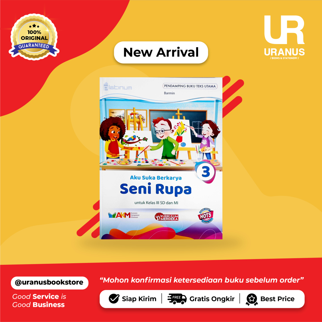 Jual AKU SUKA BERKARYA SENI RUPA 3 SD/MI KM - TS - 100% ORI - TOKO BUKU URANUS NGAGEL SURABAYA ...