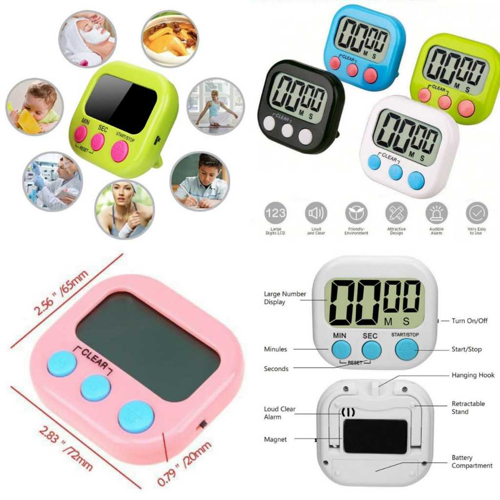Jual Timer Dapur Digital Serbaguna Mini | Shopee Indonesia