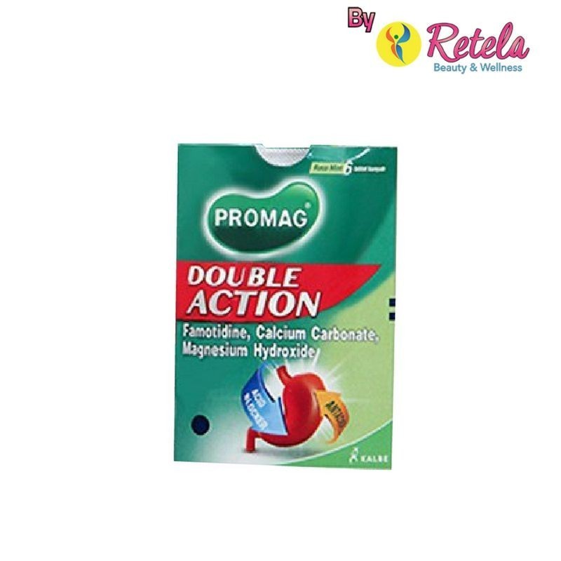 Jual PROMAG DOUBLE ACTION 1 BLISTER 6 TABLET | Shopee Indonesia