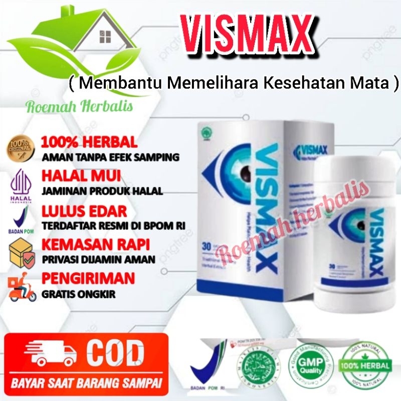 Jual Vismax 100% Asli Original Herbal Obat Mata Minus Plus Rabun ...