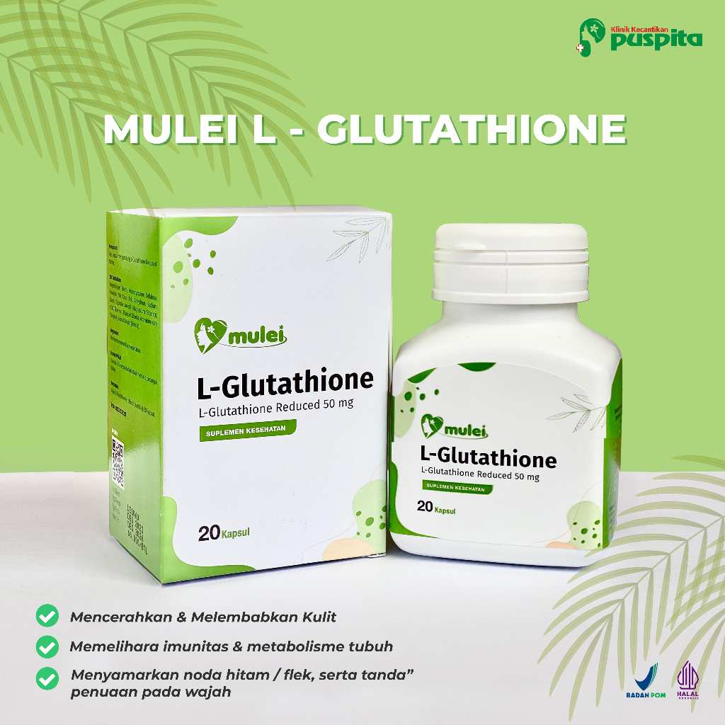 Jual Mulei L - Glutathione | Kapsul Pencerah dan Pemutih Kulit ...