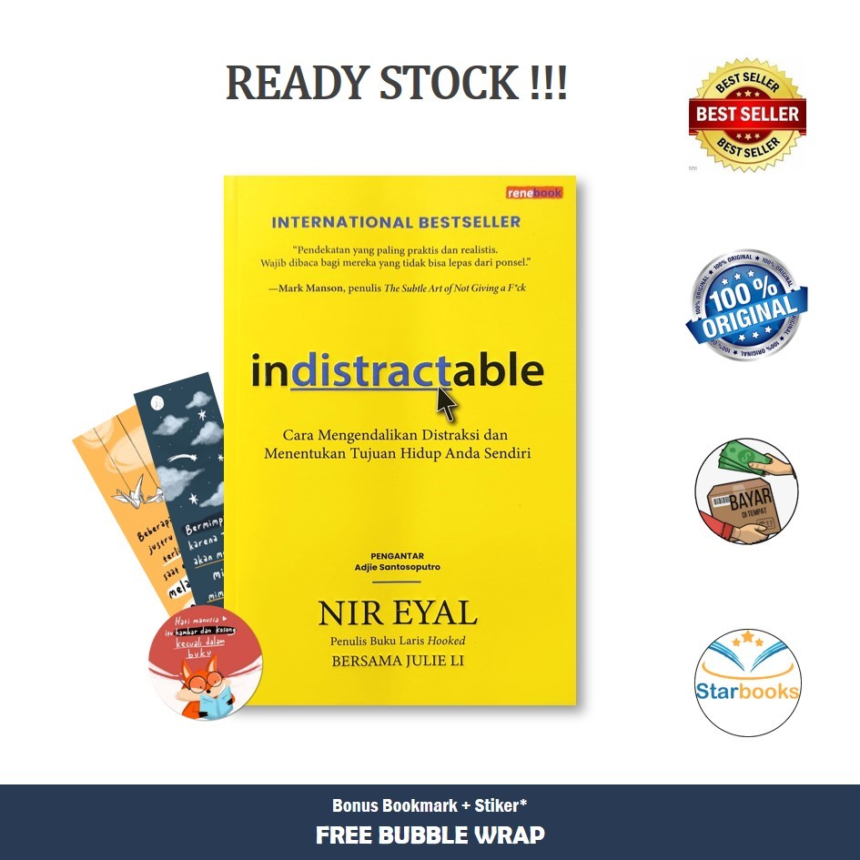 Jual Buku Indistractable By Nir Eyal dan Julie Li - Renebook (Motivasi) | Shopee Indonesia