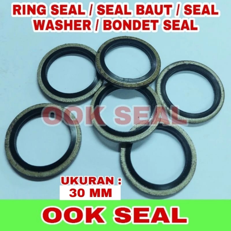 Jual Ring Seal Baut Solar / Seal Washer / Bondet Seal / Seal Karet 30MM 33MM 36MM 39MM 42MM 45MM ...