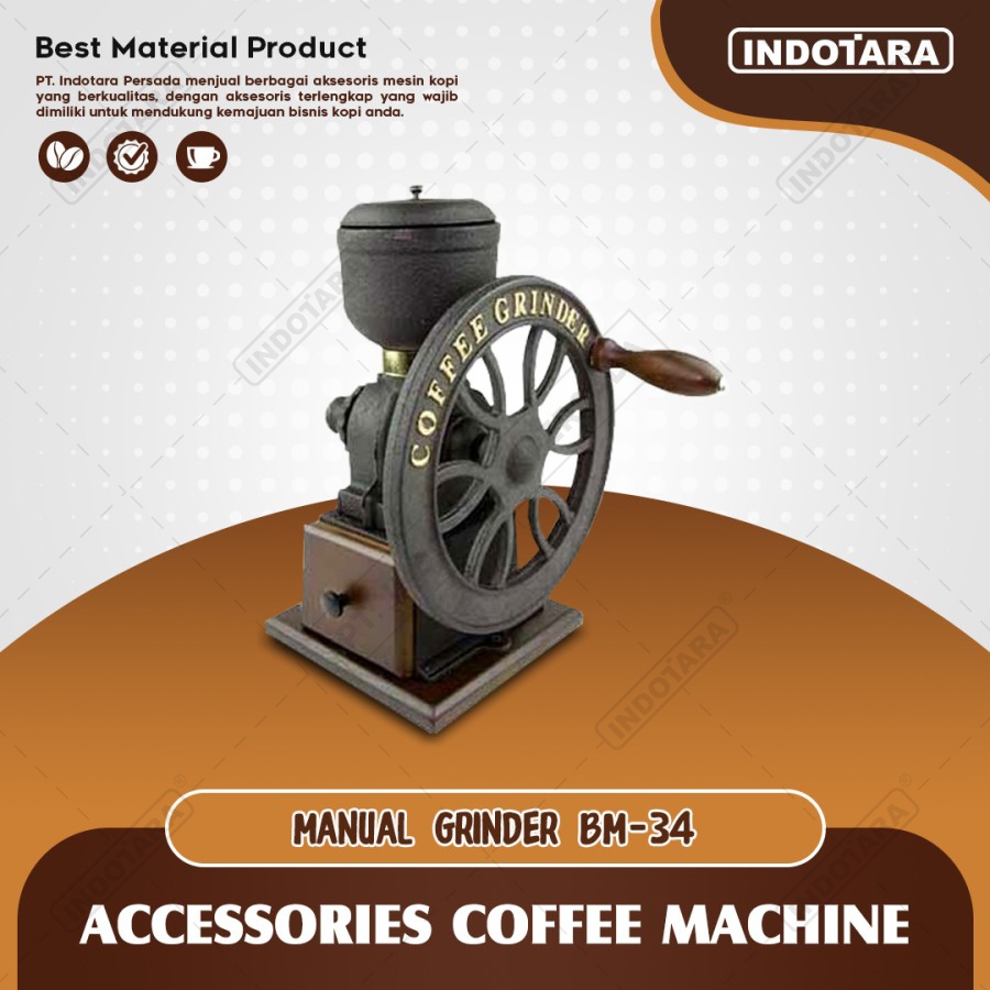Jual Gilingan Kopi Manual / Manual Coffee Grinder Vintage - BM34 | Shopee Indonesia