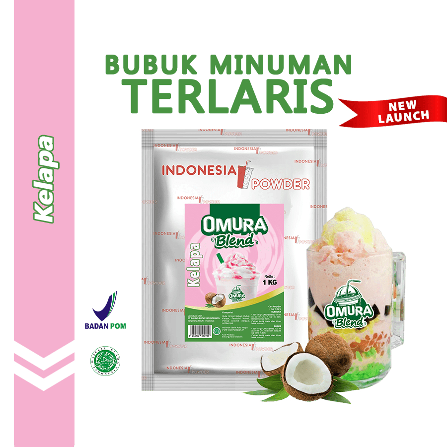 Jual OMURA Blend Bubuk Minuman Premium Rasa Es Doger / Kelapa Powder ...