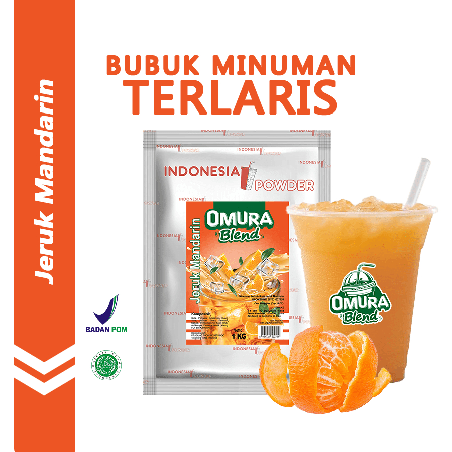 Jual OMURA Blend Bubuk Minuman Premium Rasa Jeruk Mandarin Powder Drink ...