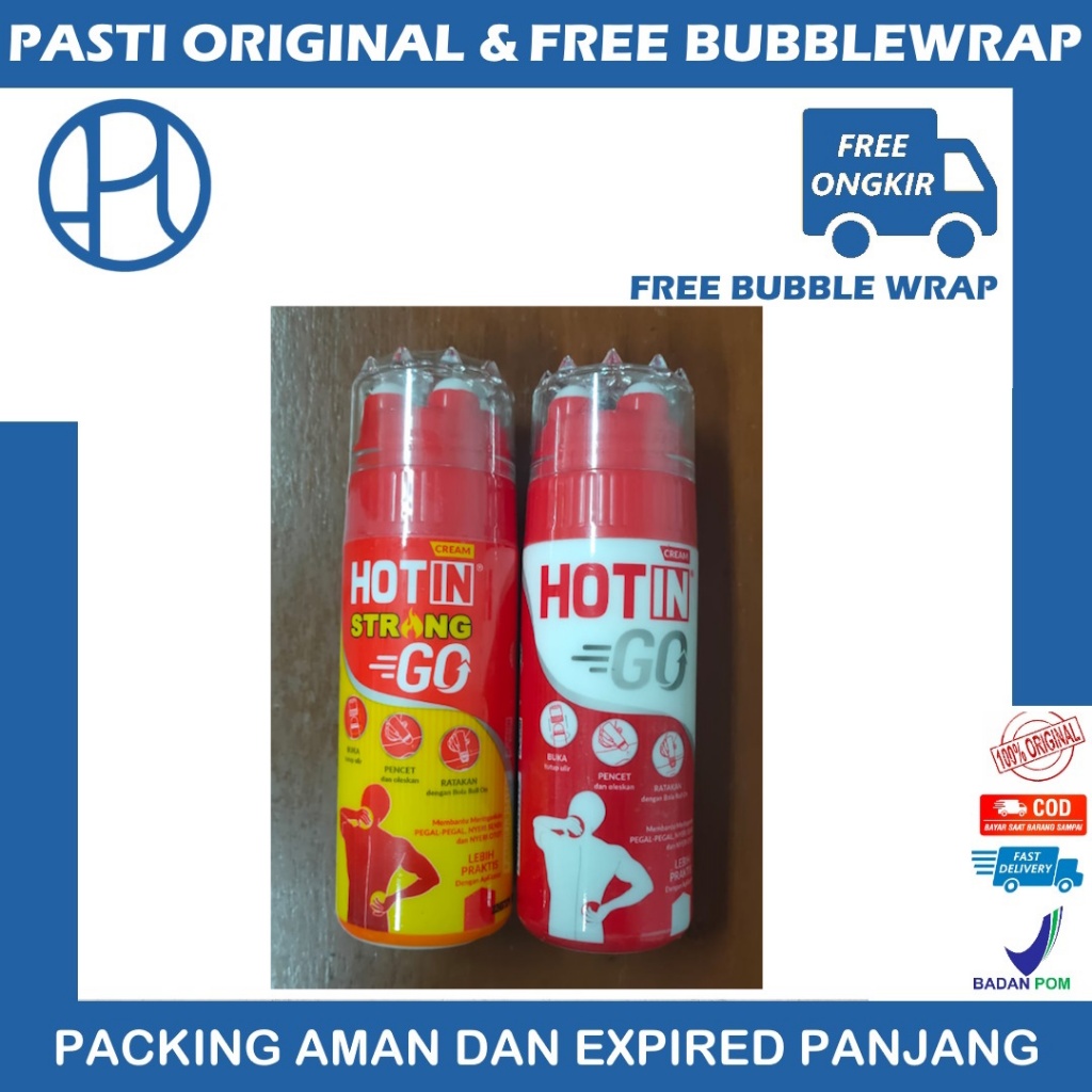 Jual HOTIN GO 100GR VARIAN ORIGINAL DAN STRONG CREAM PIJAT KRIM HOT IN ...