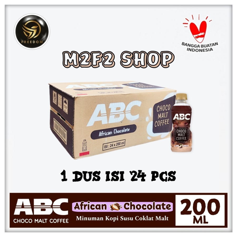 Jual Kopi Susu ABC African Choco Malt Coffee Botol Pet - 200 ml ...