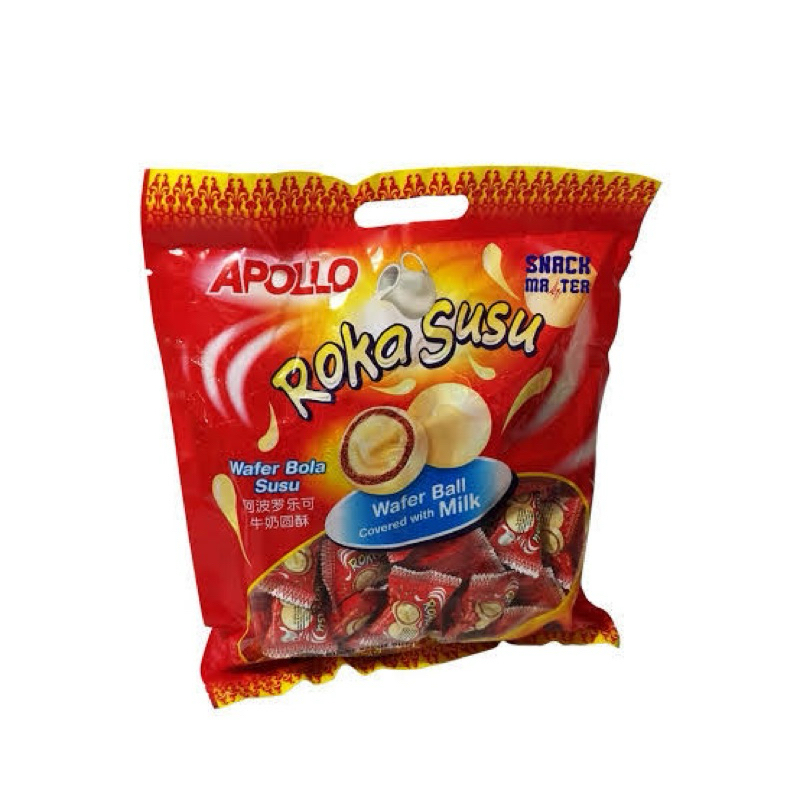 Jual Apollo Roka Susu Wafer Ball Crispy Isi 50 Pcs | Shopee Indonesia