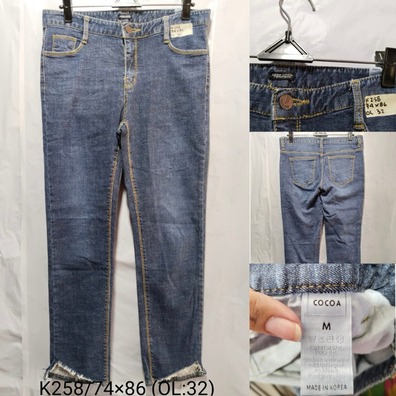 Jual celana jeans, k251, celana jeans panjang ripped, celana jeans cewek ripped | Shopee Indonesia