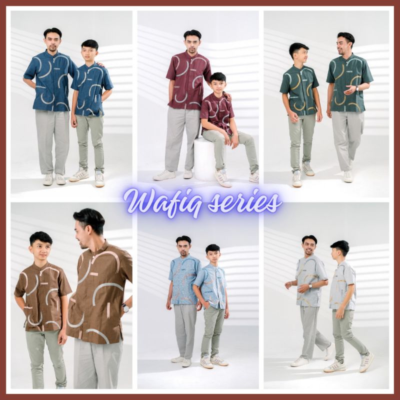 Jual KOKO COUPLE WAAFIQ BY ALTHAFF SERIES BAJU KOKO AYAH DAN ANAK LENGAN PENDEK KOKO BORDIR KOKO ...