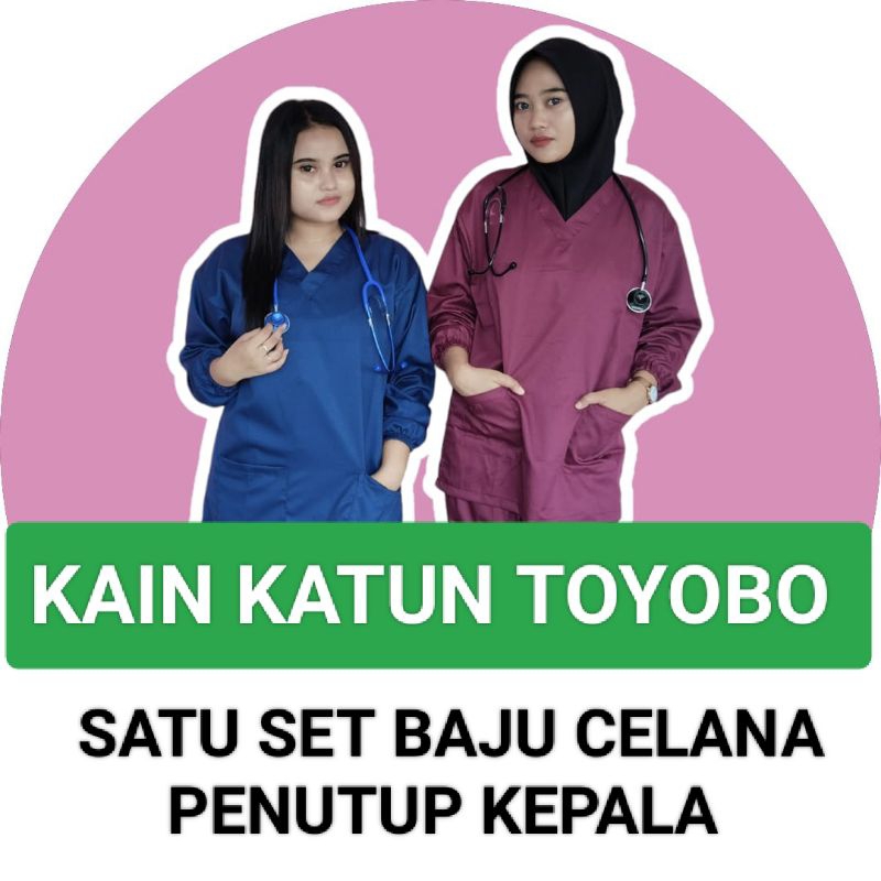 Jual CATTON TOYOBO/ SATU PASANG BAJU OKA OK Lengan panjang / Baju Jaga ...