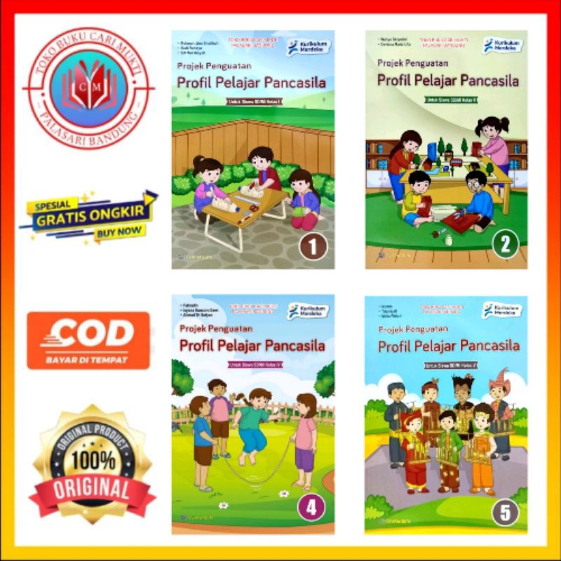 Jual Buku Projek Penguatan Profil Pelajar Pancasila Untuk Siswa SD/MI Kelas 1.2.4.5 Kurikulum ...