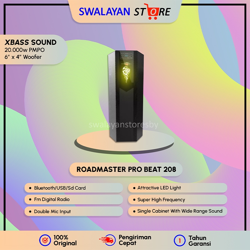Jual SPEAKER ROADMASTER BEAT PRO 208 / 208 SUPER BASS | Shopee Indonesia