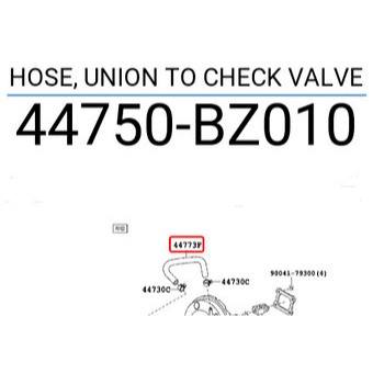 Jual Selang Check Valve Brake Booster Avanza Xenia Rush Terios 44750 ...