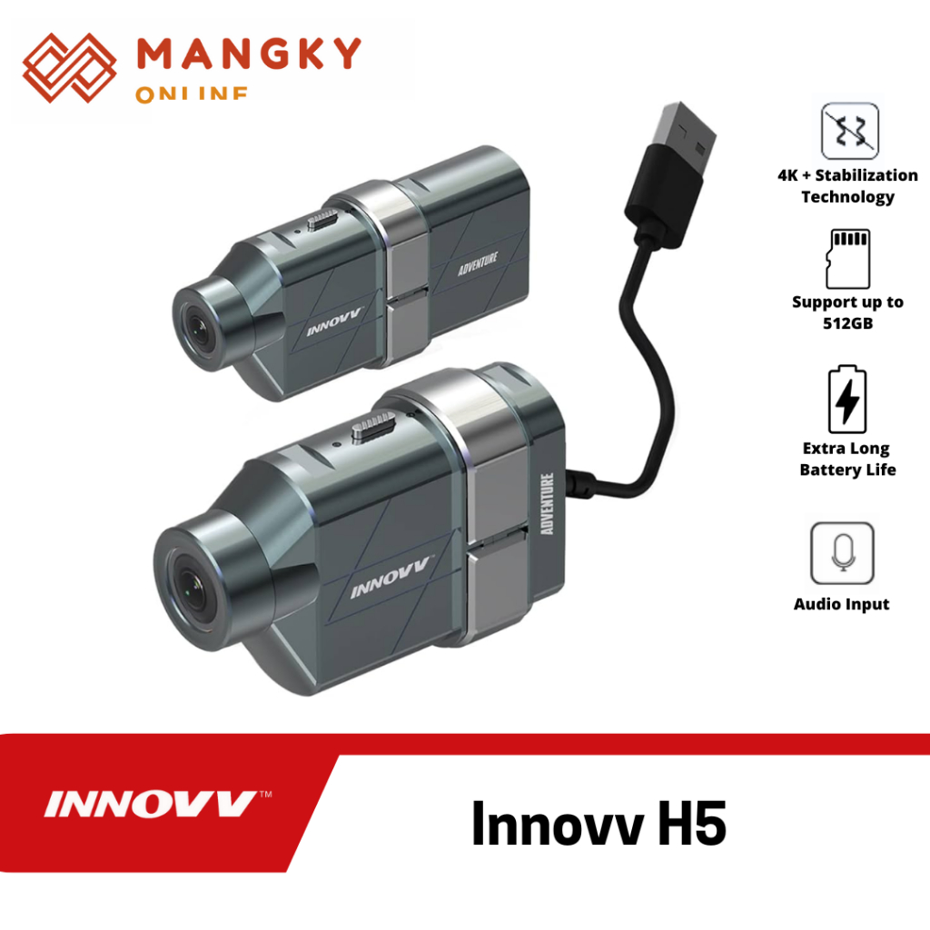 Jual Innovv H5 4K Helmet Camera, Waterproof, Motocam Motor Dashcam dash cam setara gopro ...