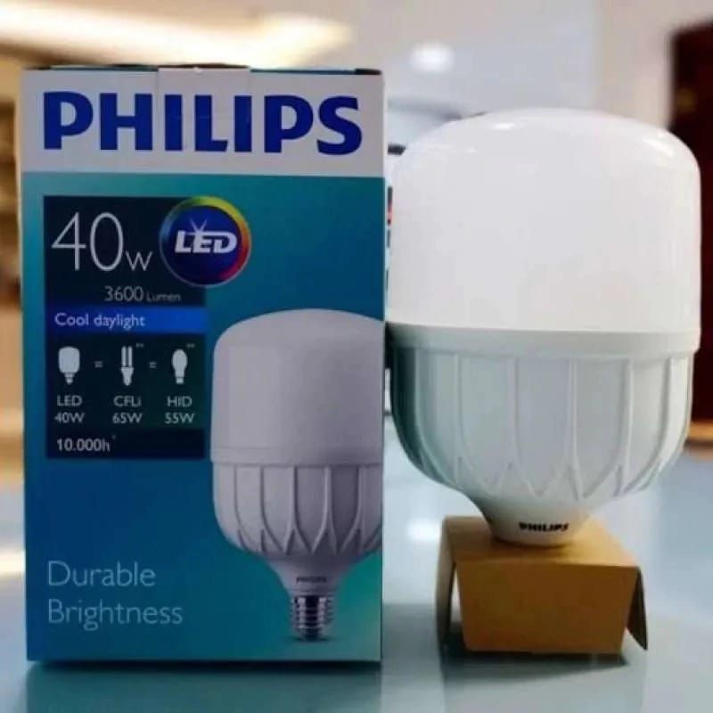 Jual Lampu Bohlam LED Philips 40 Watt 40W 40Watt 40 W (Nyala Putih) | Shopee Indonesia