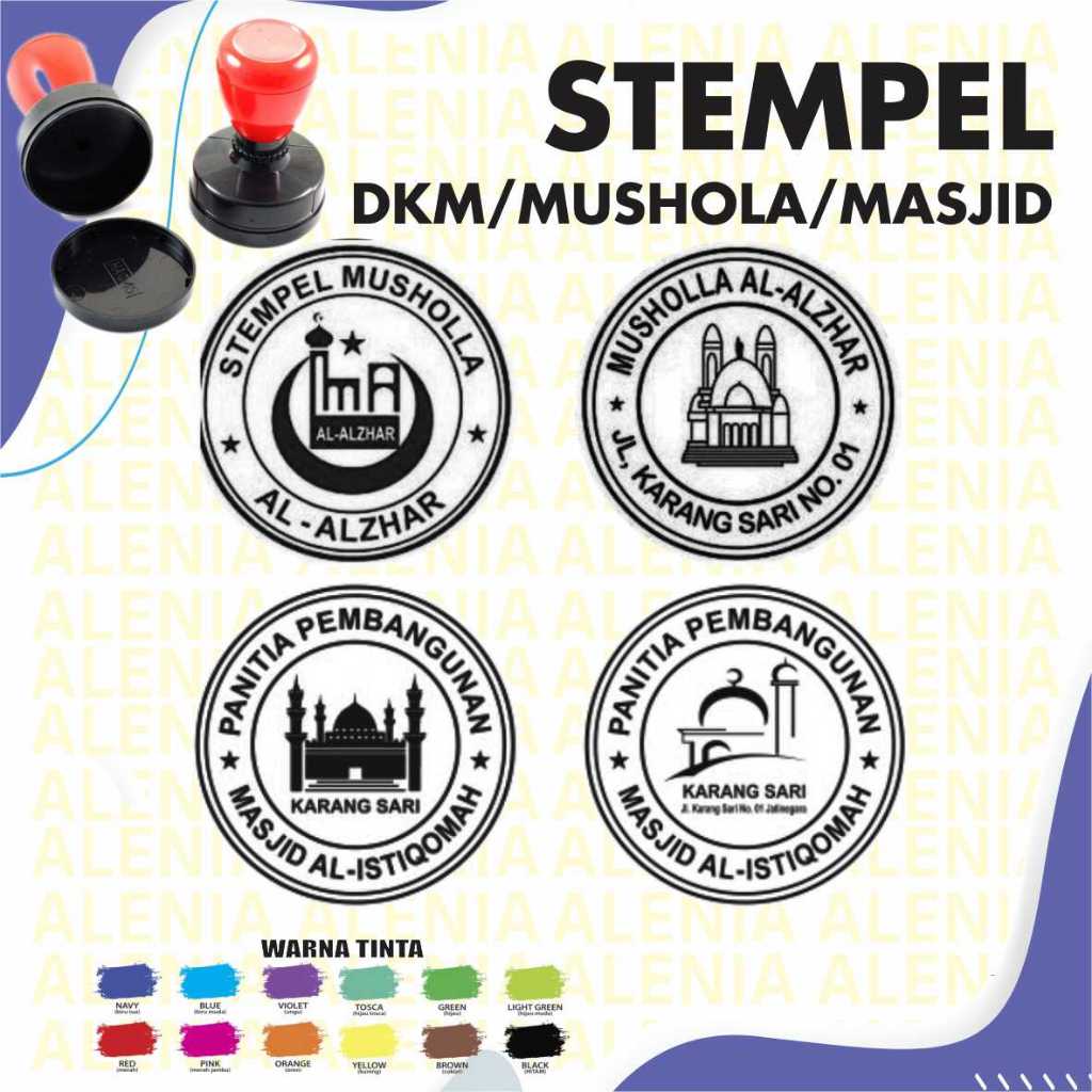 Jual Stempel Masjid/Musholla/Dkm/Pembangunan MURAH | Shopee Indonesia