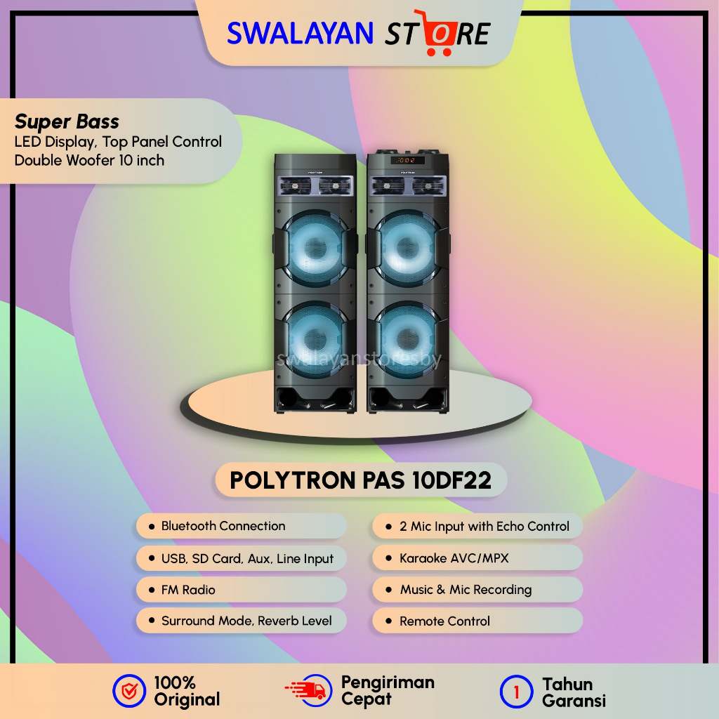Jual Polytron Active Speaker Pas 10df22 Garansi Resmi Shopee Indonesia