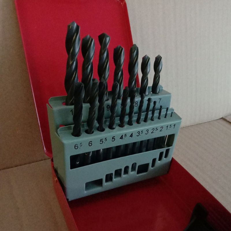 Jual DOUBLE THUNDERS Mata Bor Besi HSS Set 1.mm ~ 10.mm Drill Bit Set ...