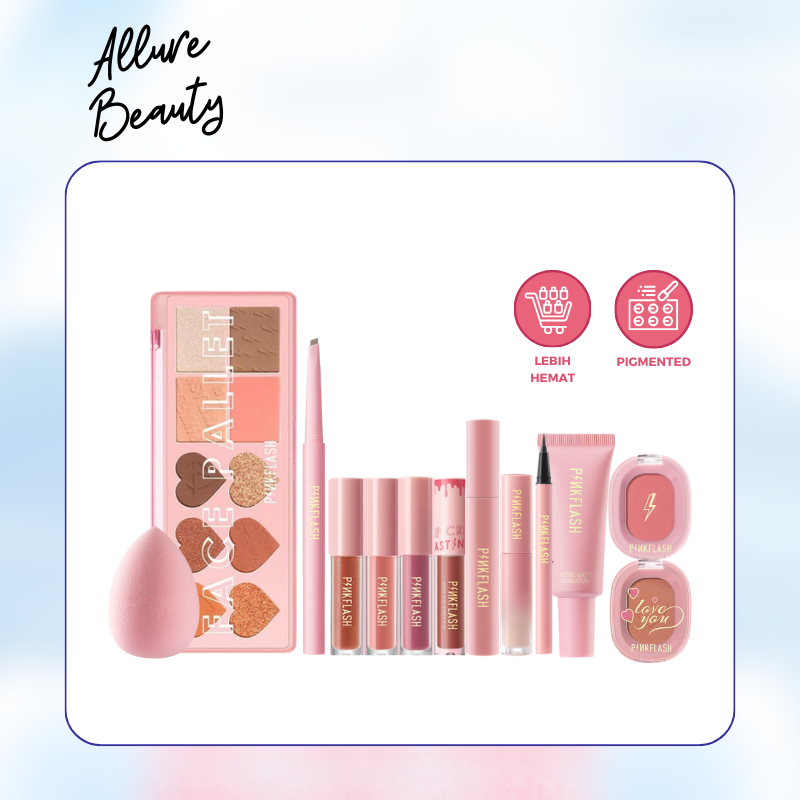 Jual PINKFLASH Paket Makeup Beauty Sets Bundling Kosmetik Paket ...