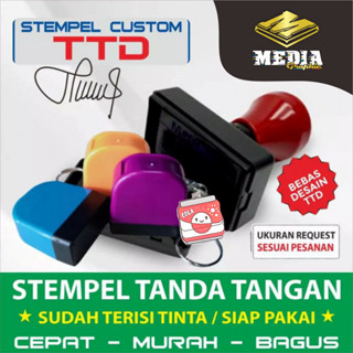 Jual Stempel Warna / Stempel TTD / Stempel Tanda Tangan / Stempel Nama ...