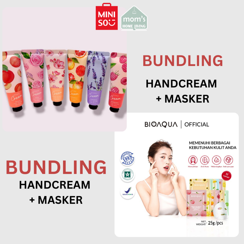Jual MINISO [BUNDLING SPECIAL] BIOAQUA Masker Wajah Sheet Mask + MINISO ...