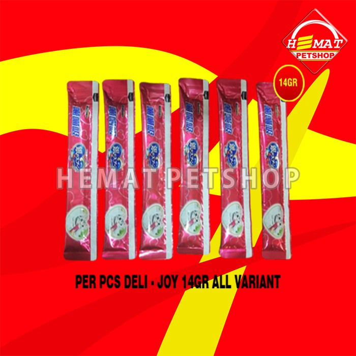 Jual Snack Cemilan Kucing Deli Joy Creamy Cat Treats Liquid Per PCS 14 ...
