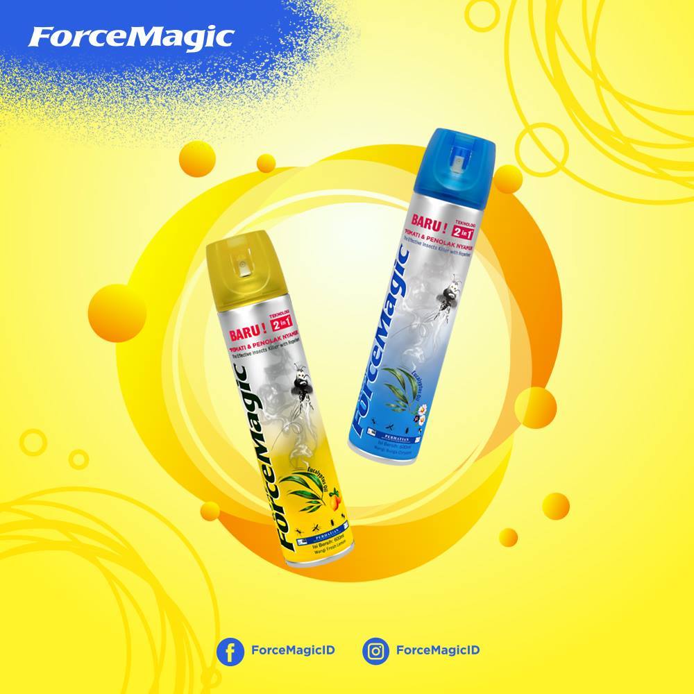 Jual Force Magic Aerosol Anti Nyamuk 600mL - Obat Nyamuk Semprot ...