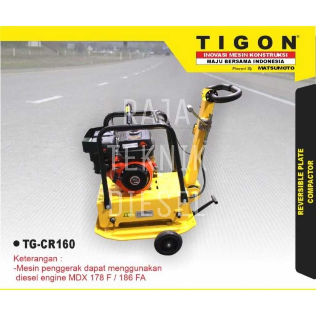 Jual Mesin Stemper Kodok TIGON TG-CR 160 Maju Mundur Hydraulic + GX 270 ...