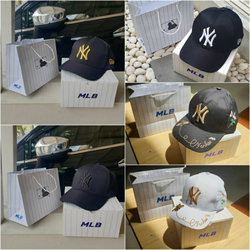 Jual TOPI MLB NY BASEBALL CAP / MLB NY BEE FLOWER TOPI BASEBALL ...