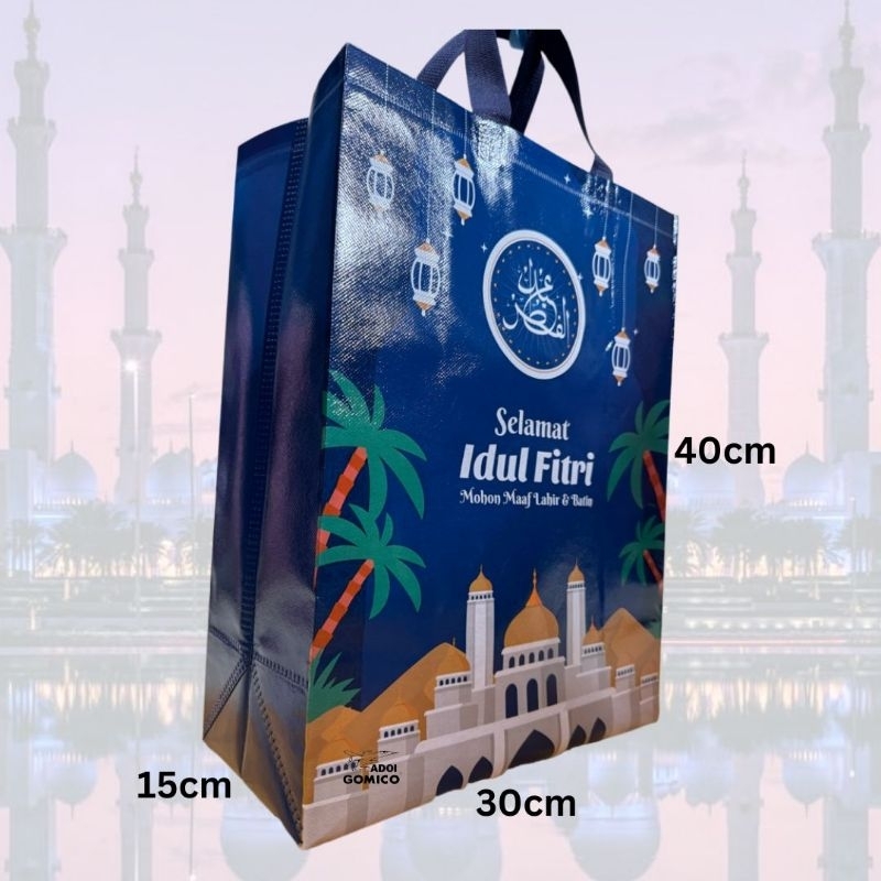 Jual Tas Hampres Idul Fitri Tas Lebaran Bahan Laminasi 30×40×15cm ...