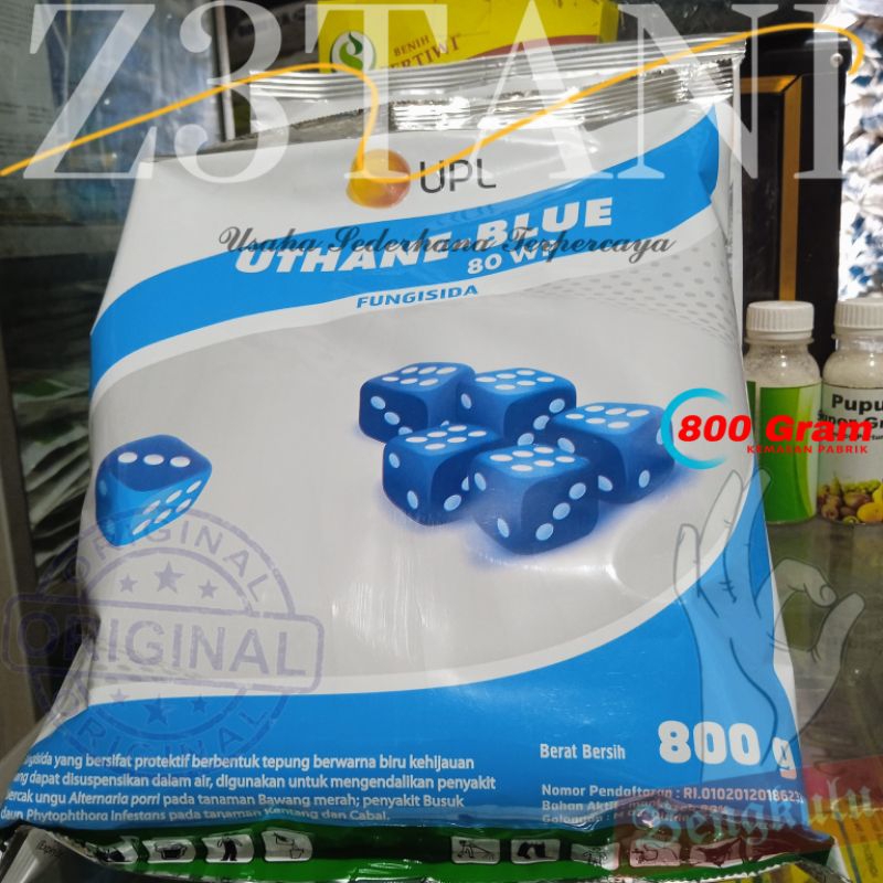 Jual UTHANE - BLUE 80 WP Fungisida Bercak dan Busuk Daun | Shopee Indonesia