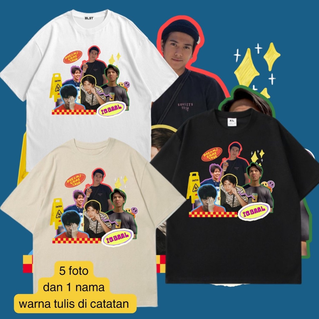 Jual SHINE HOUSE - KAOS CUSTOM FOTO SCRIBBLE | Shopee Indonesia