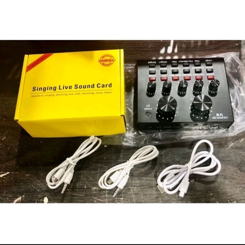 Jual Sound Card V8 Live Streaming | Shopee Indonesia
