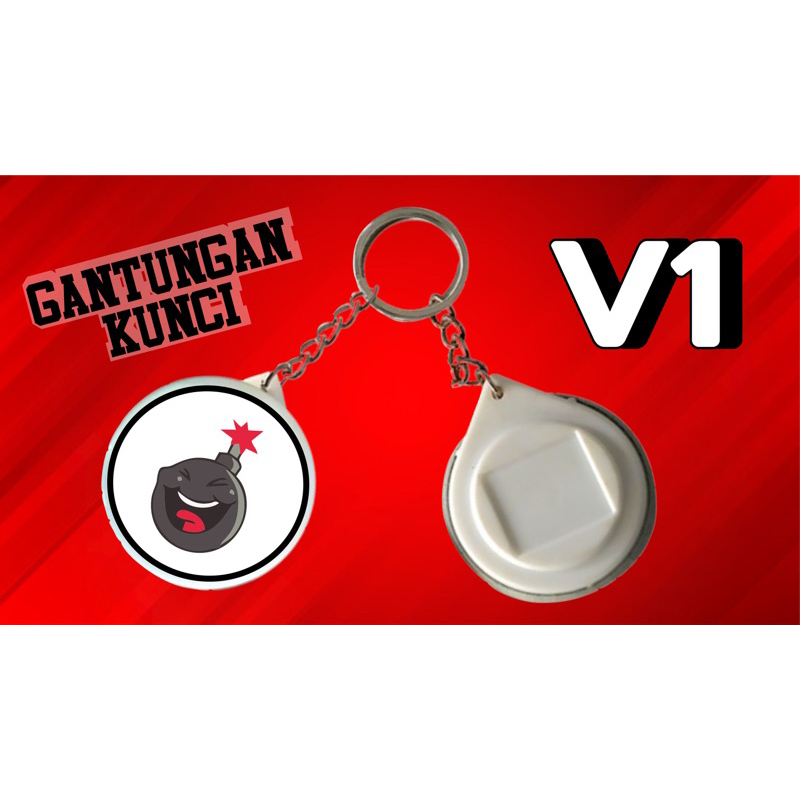 Jual KEYCHAIN CUSTOM BM V1 (GANTUNGAN KUNCI) GLOSSY | Shopee Indonesia