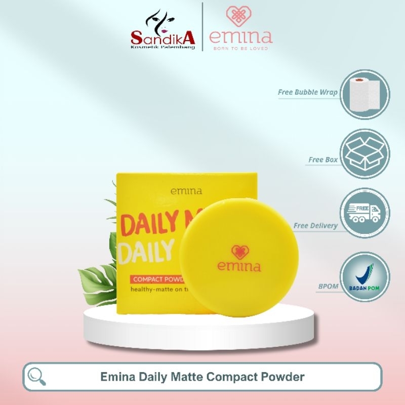 Jual Emina Daily Matte Compact Powder 11 g | Shopee Indonesia