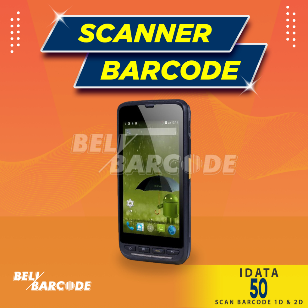 Jual Scanner Barcode 2D PDT iData 50 Scan QR Code Stock Opname Android ...