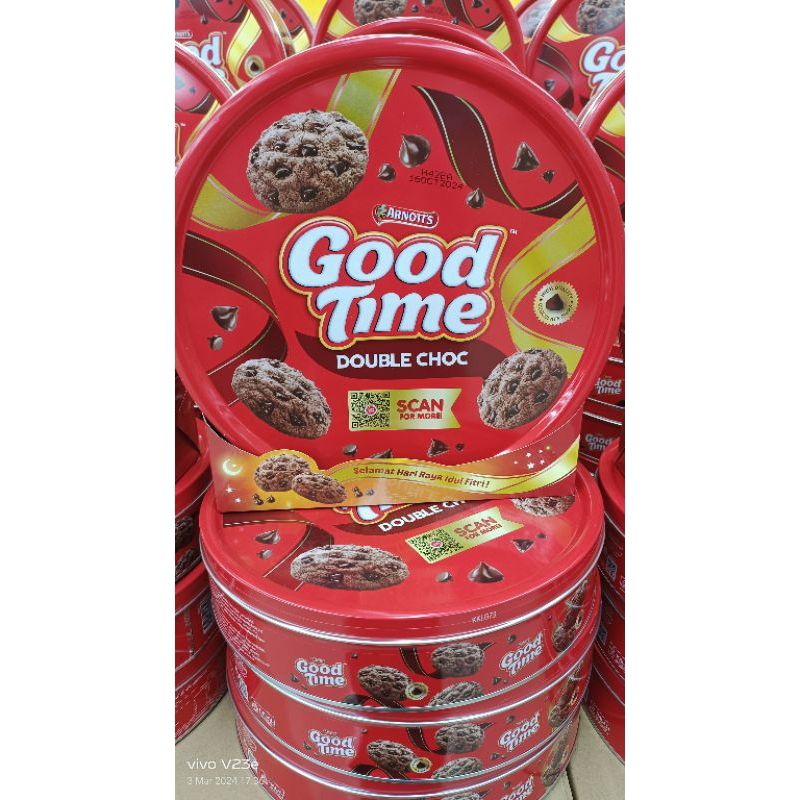Jual GOOD TIME ARNOTTS Double Choc Biskuit Kaleng 149gr | Shopee Indonesia