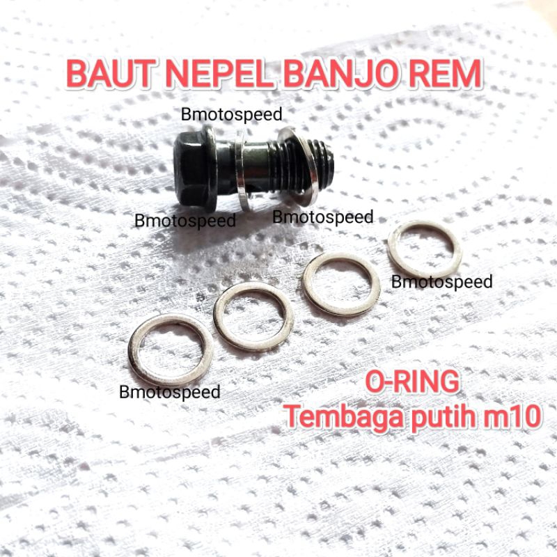 Jual [1PCS] NEPEL BAUT KALIPER MASTER REM MOTOR M10 DRAT KASAR BAUT ...