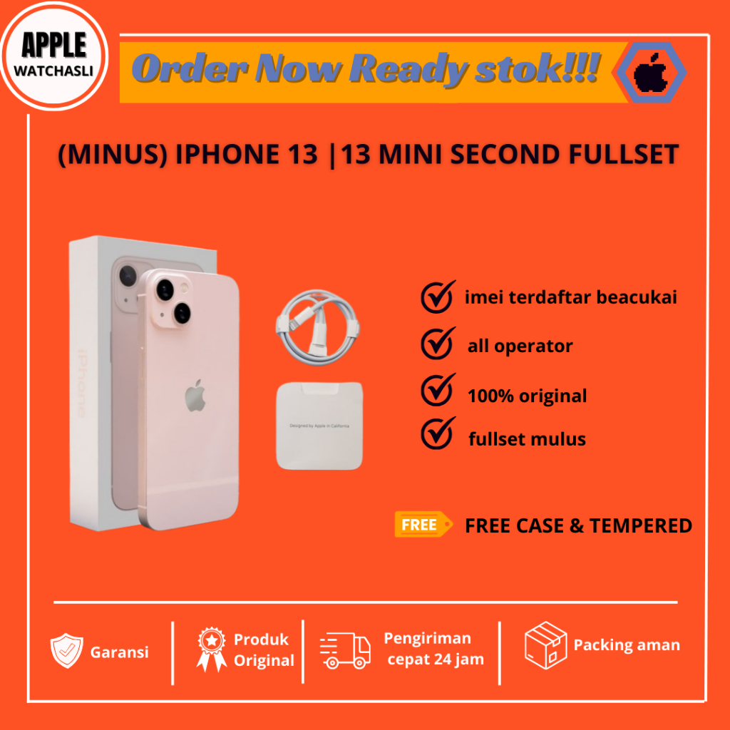 Jual (MINUS) SECOND iPhone 13 Mini / 13 512GB 256GB 128GB Bekas Ori fullset | Shopee Indonesia