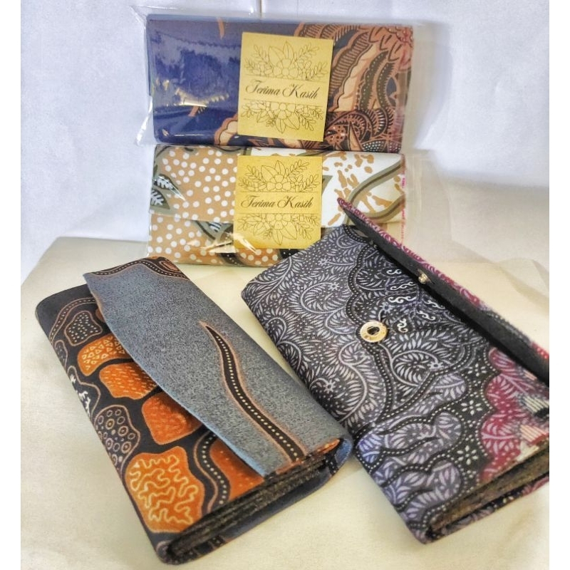 Jual 50pcs Souvenir Dompet Batik Lipat ±15x9cm Dompet Klip Tanpa Sekat ...