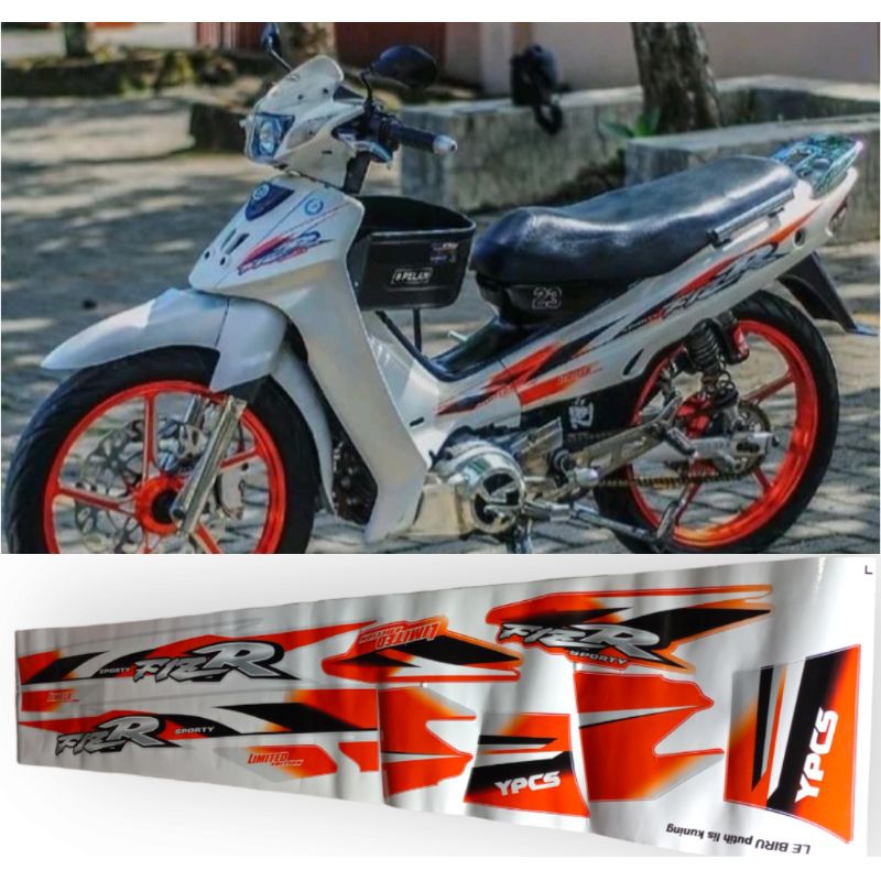 Jual Sticker striping motor yamaha fiz r limited edition lis body F1 ZR ...